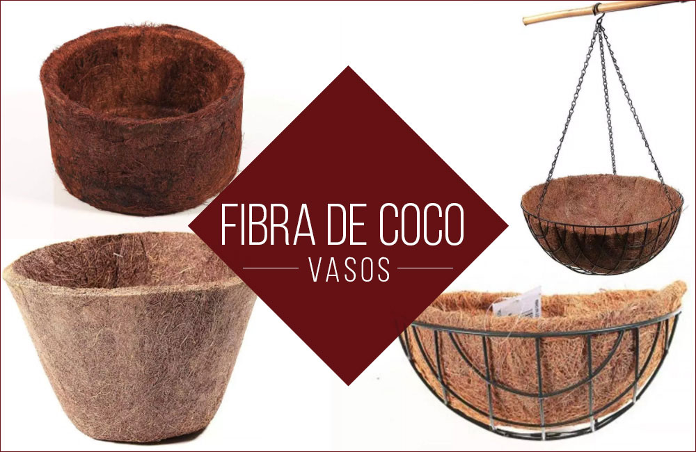 Vasos de Fibra de Coco :: Net Shop Garden